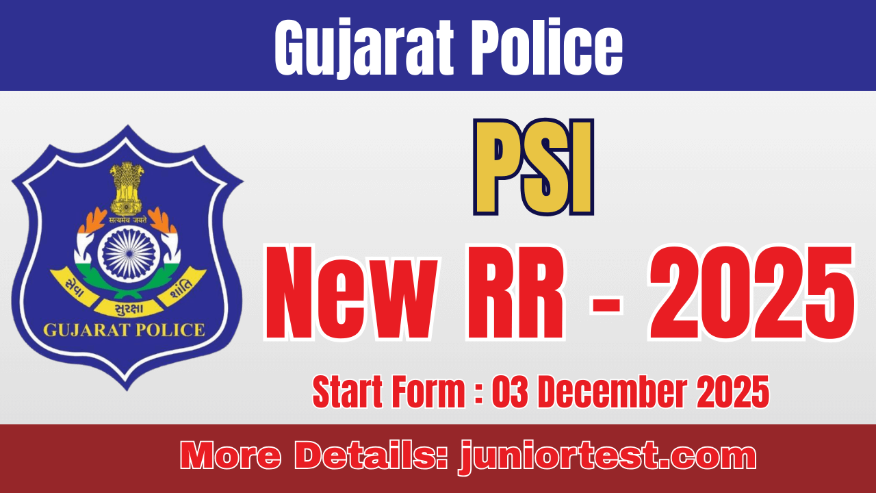 PSI Recruitment Rules (RR) 2025 | Gujarati Police