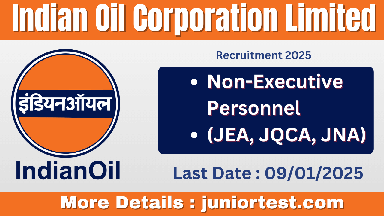 IOCL Non-Executive Recruitment 2025