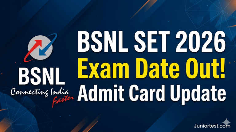 BSNL SET Exam Date 2026